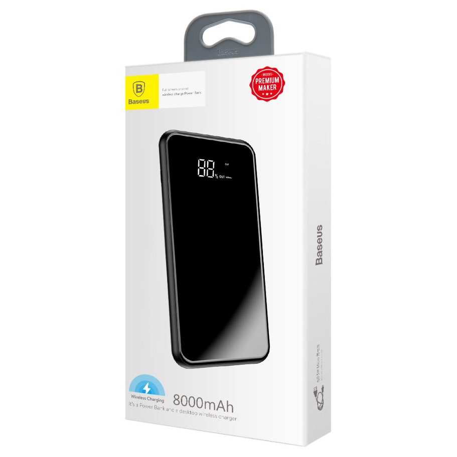 Baseus 8000mAh Power Bank / 10W Dual USB / Wireless Charger